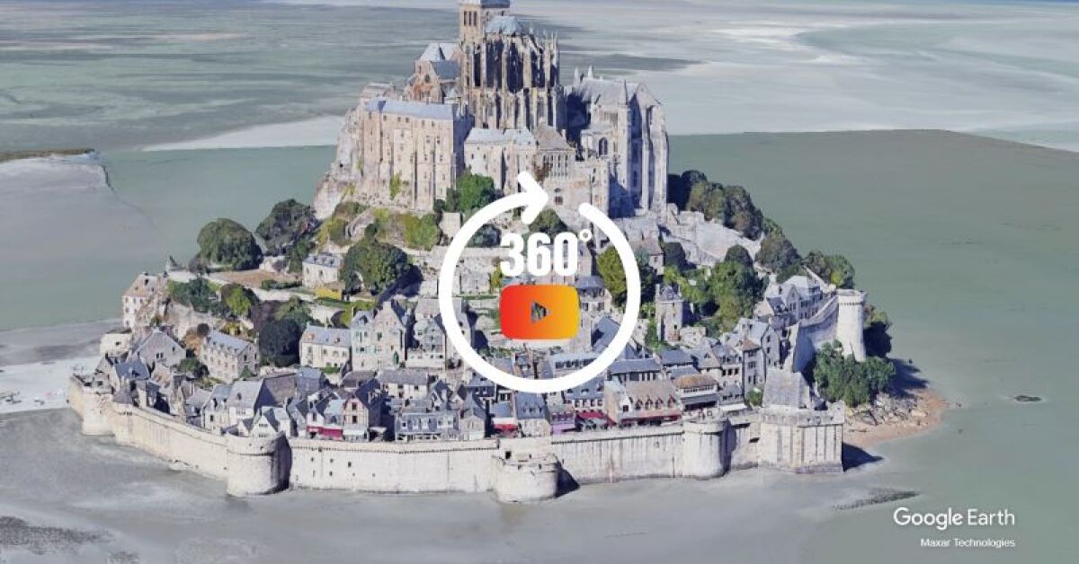 Survol Mont Saint-Michel virtual tour | Klapty