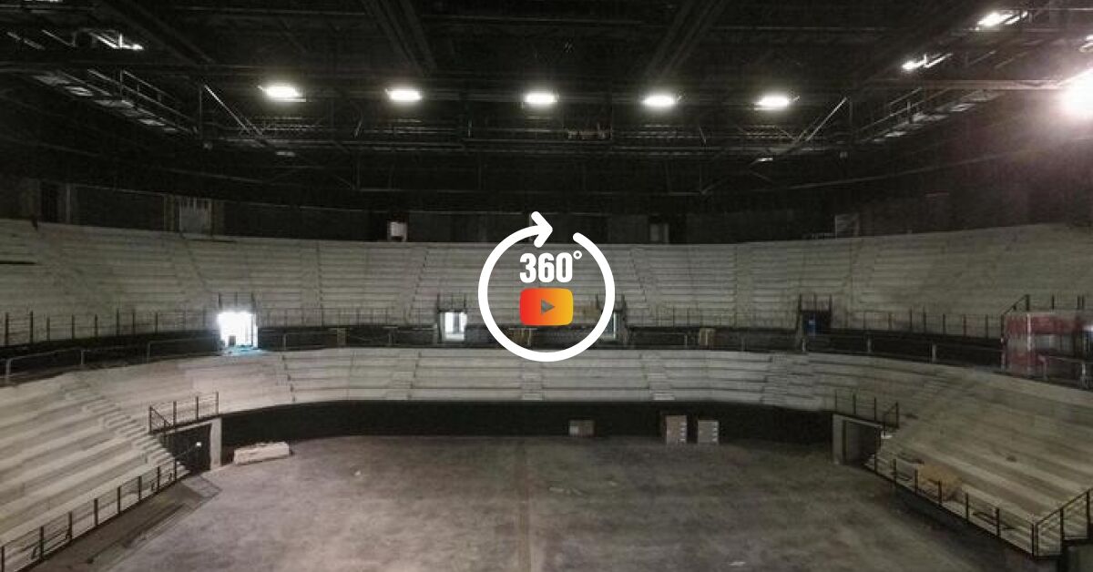 Intérieur Arena Futuroscope visite virtuelle | Klapty