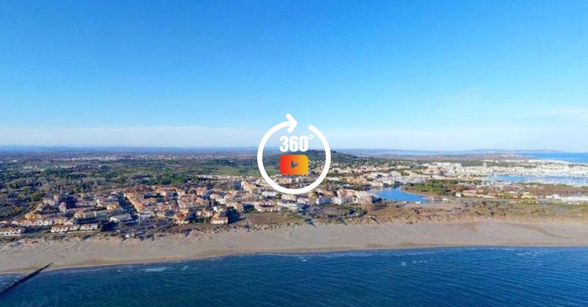 Cap d'Agde / Plage Richelieu - Rochelongue visite virtuelle | Klapty