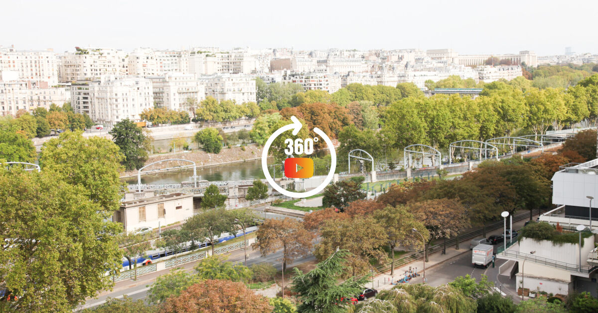 4 PIECES VUE SEINE TOUR AVANT SEINE EXTRAIT visite virtuelle | Klapty