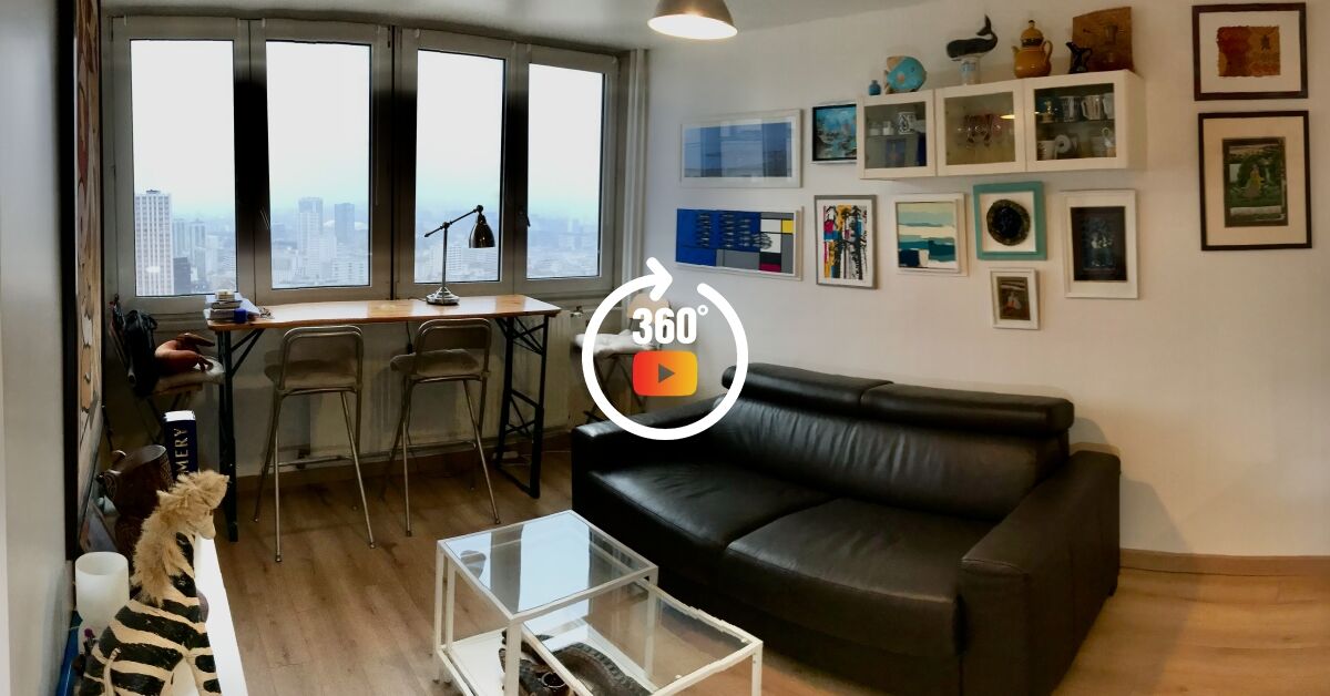 Studio ++ 31,7m² Tour Ancône visite virtuelle | Klapty